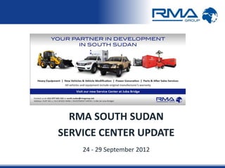 RMA SS Service Center Update 120930.pptx