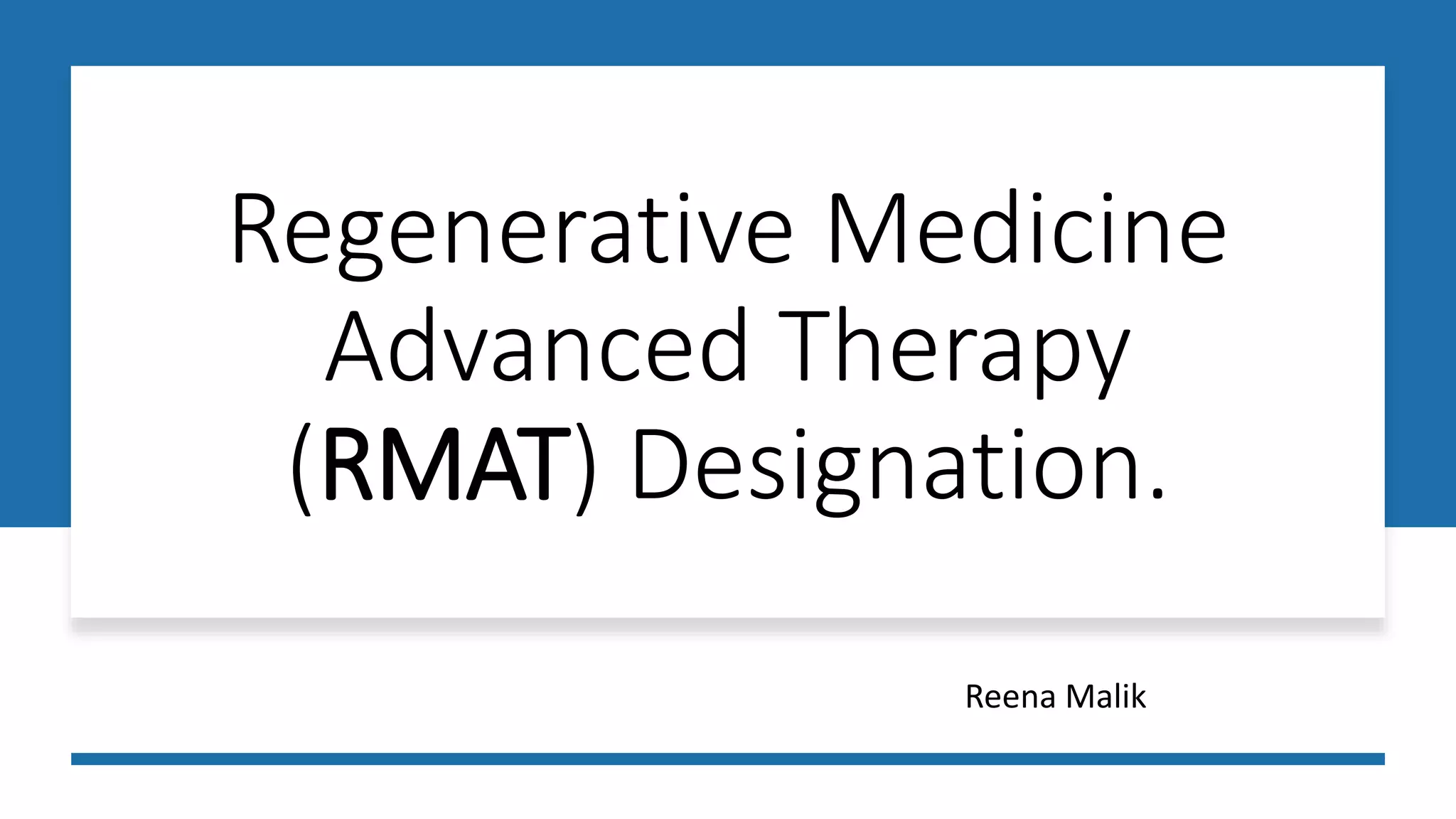 RMAT Designation | PPTX