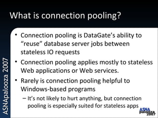 Using connection pooling for better AVR Web performance | PPT