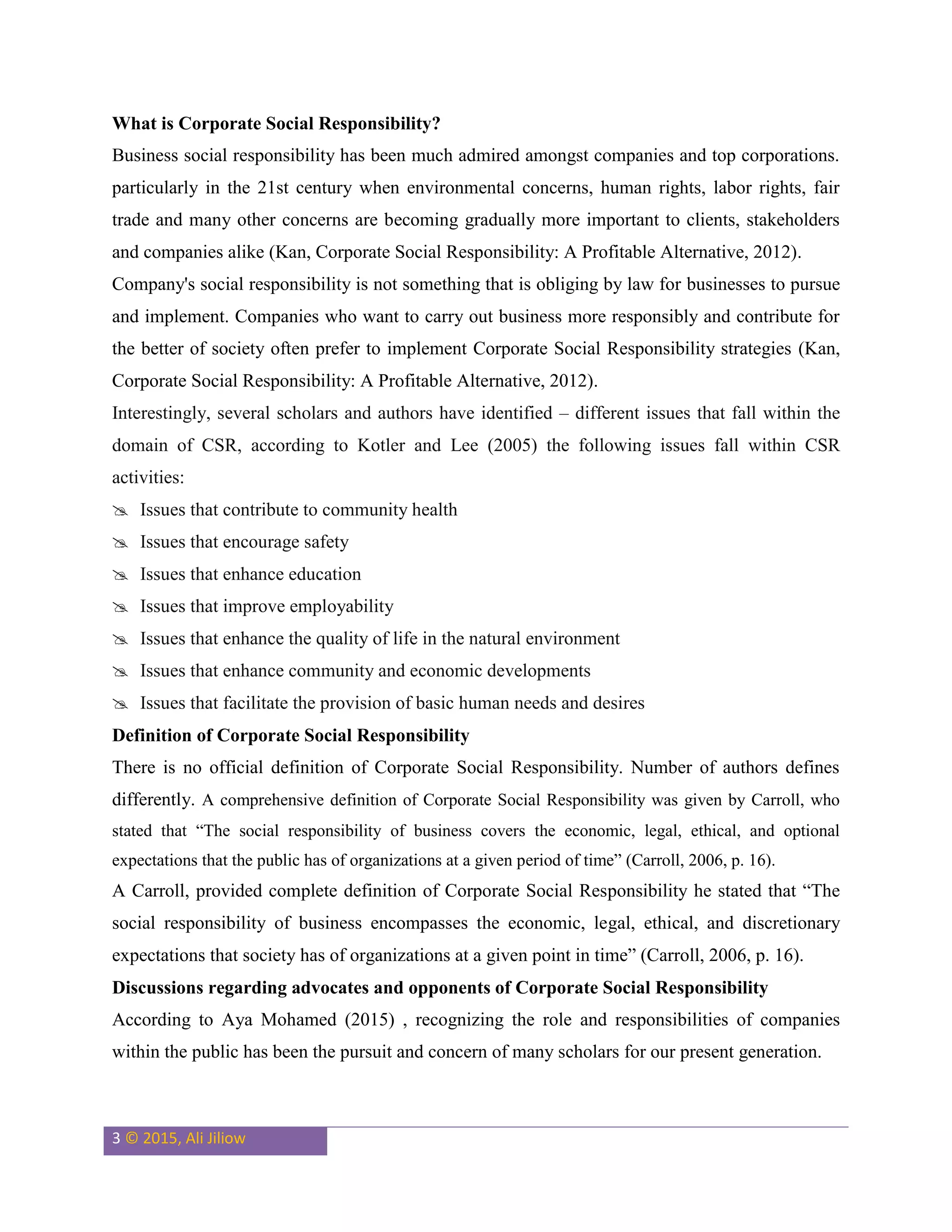 Corporate social respobsibility:Is it positive or negative ...