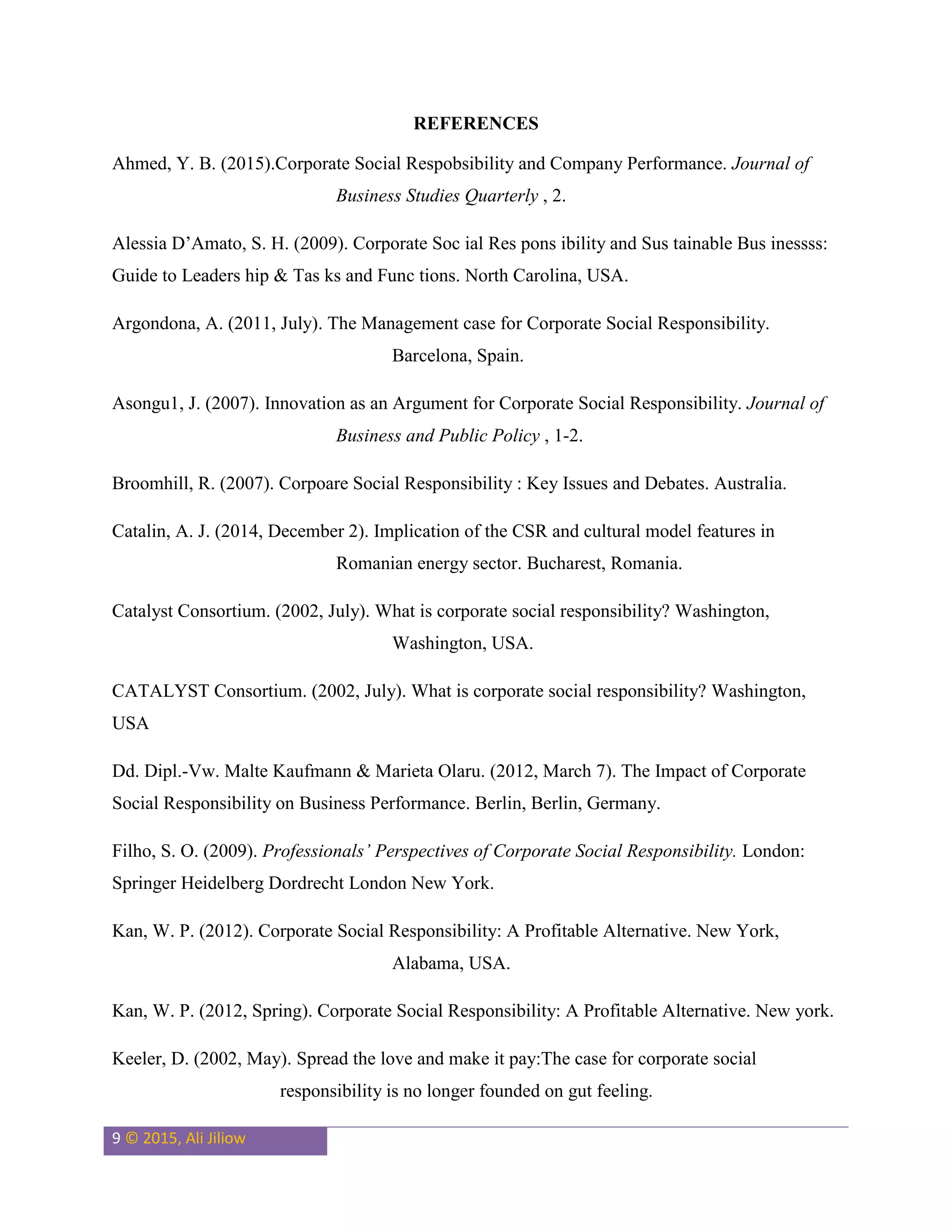 Corporate social respobsibility:Is it positive or negative ...