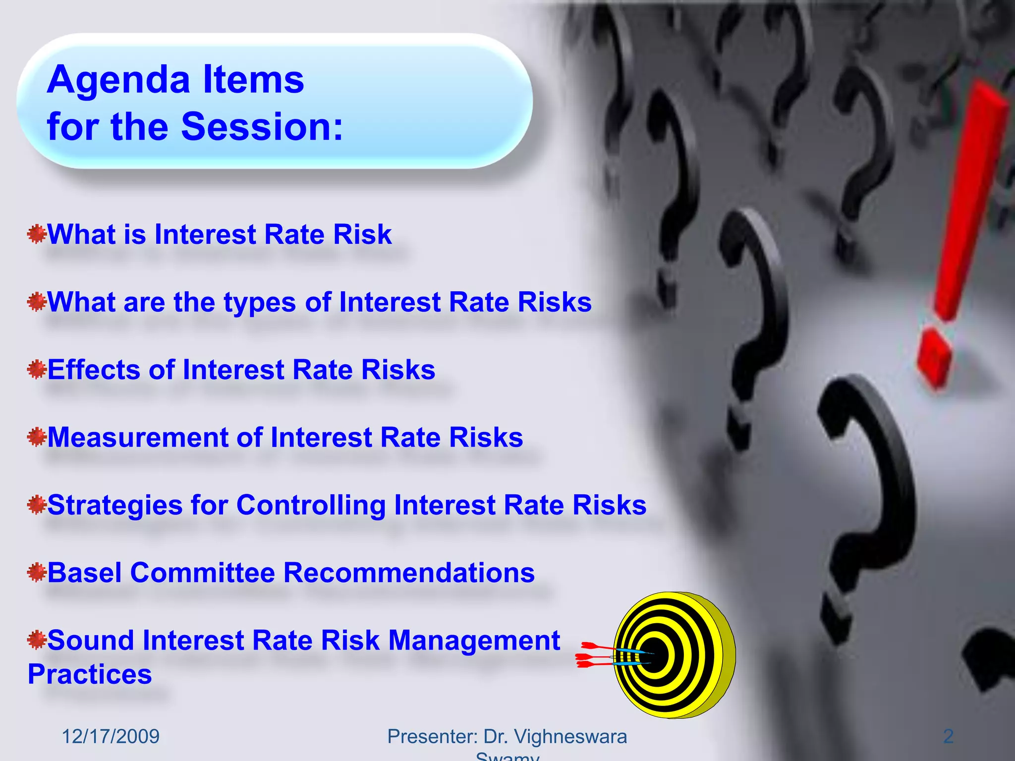 INTEREST RATE RISK MANAGEMENT IN BANKS | PDF