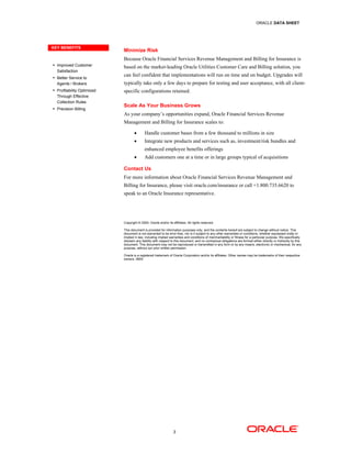 Oracle Revenue Management and Billing; ORMB para Actividades Bancarias ...