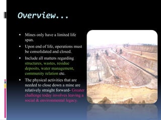 Mine closure planning ppt_Atun | PPTX