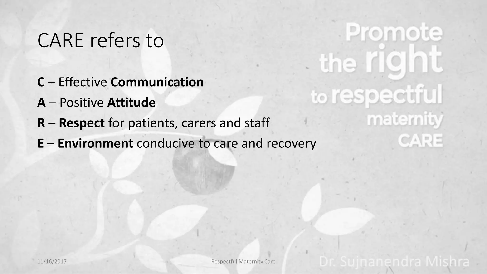 Respectful Maternity Care | PPTX