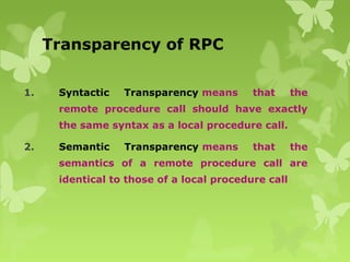 Remote Procedure Call | PPT