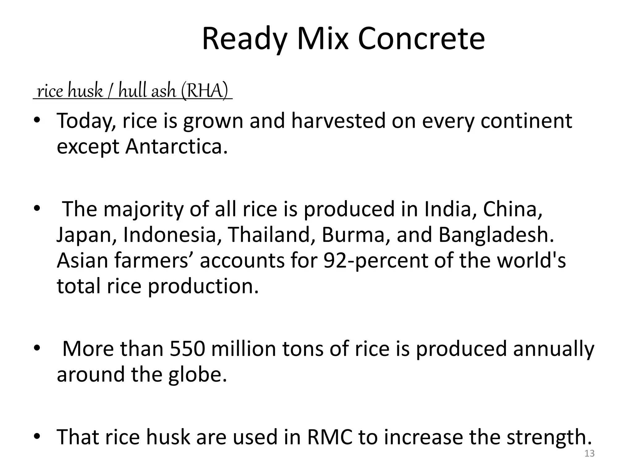 Ready mix concrete | PPTX