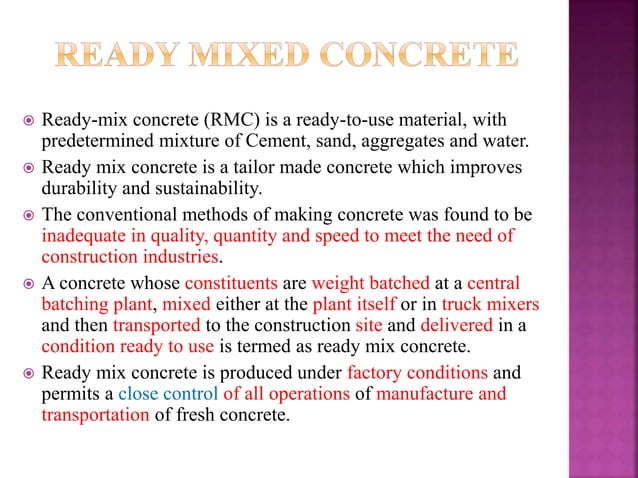 Ready Mix Concrete - concrete practices.pptx
