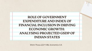 financial inclusion index in driving growth | PDF