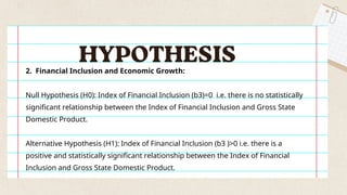 financial inclusion index in driving growth | PDF