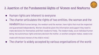 Respectful Maternal Care charter summary | PPTX