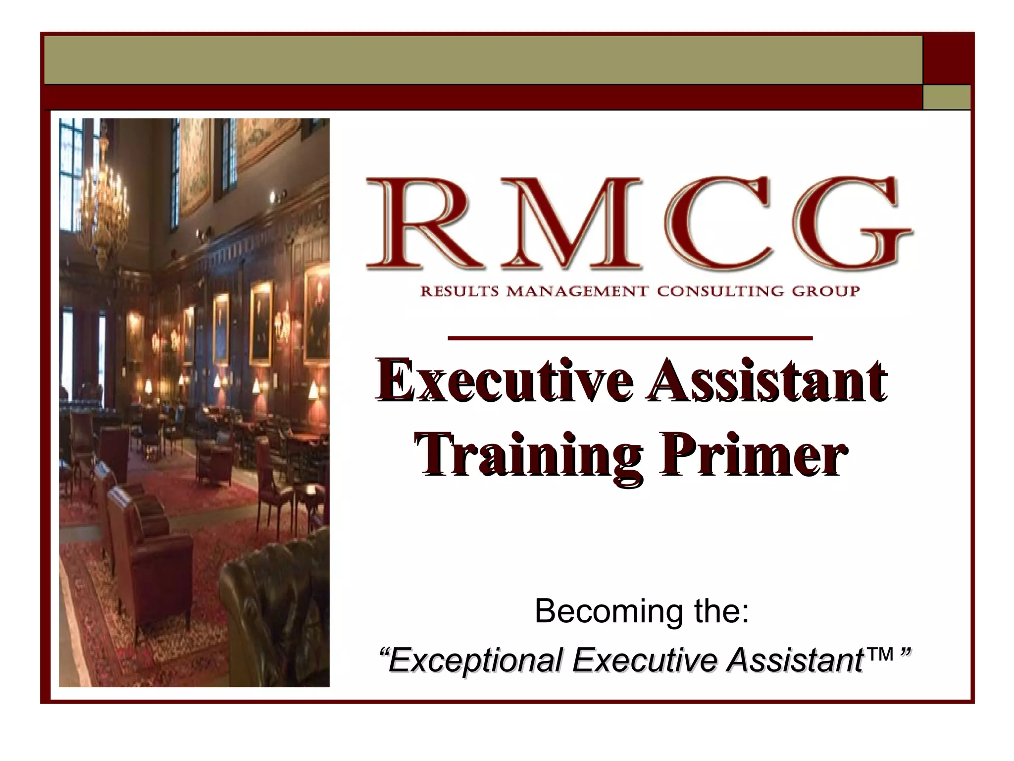 Exceptional Executive Assistant | PPT