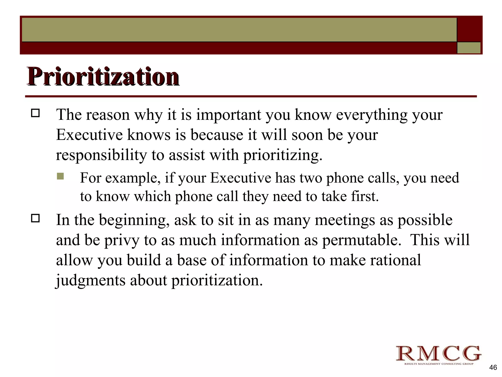 Exceptional Executive Assistant | PPT