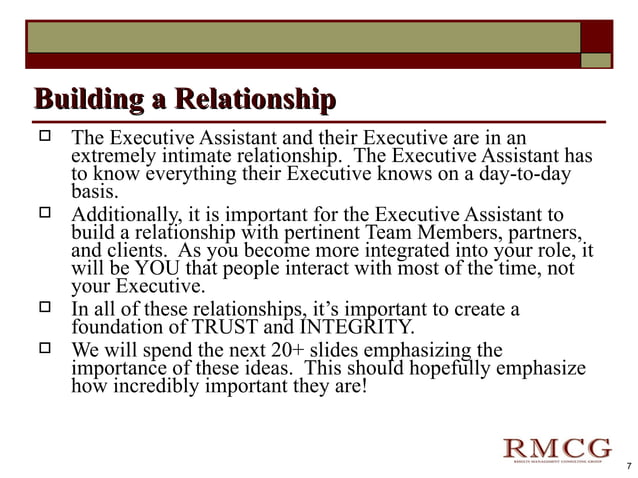 Exceptional Executive Assistant | PPT