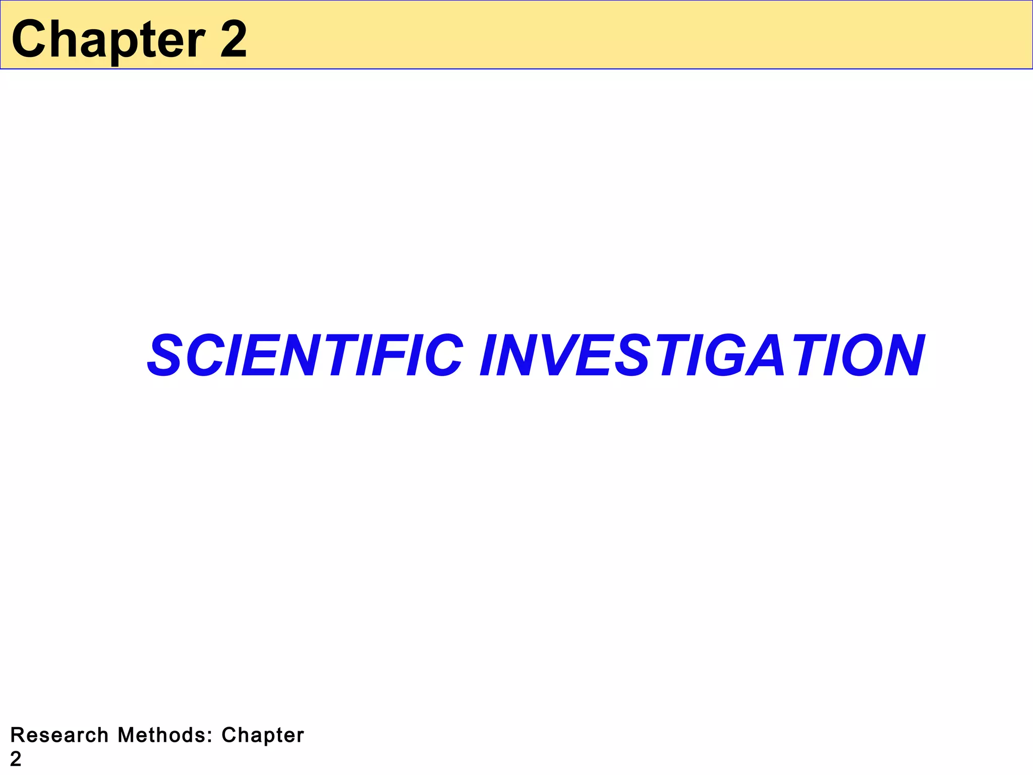 The Hallmarks of Scientific Research | PPT