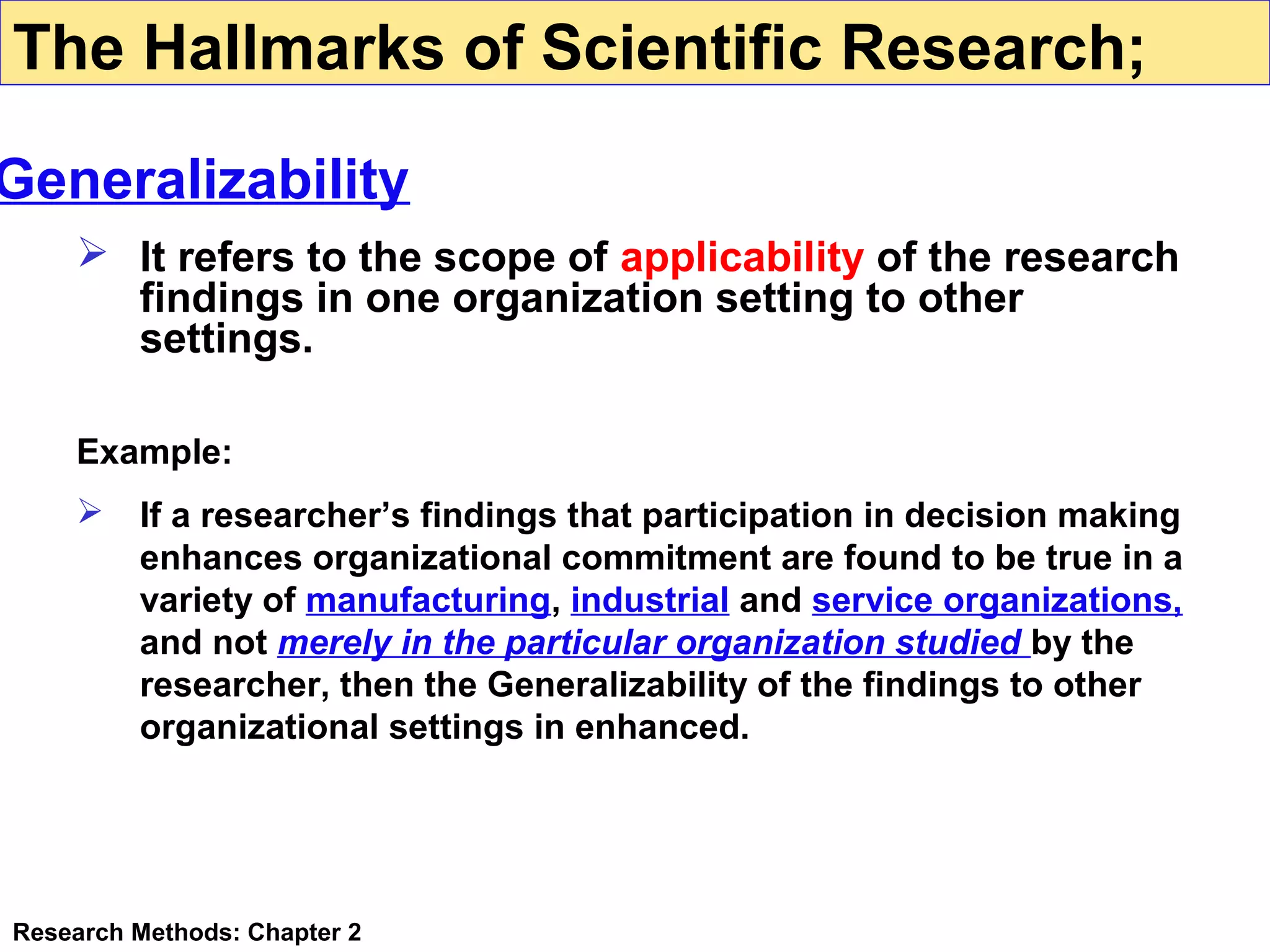 The Hallmarks of Scientific Research | PPT
