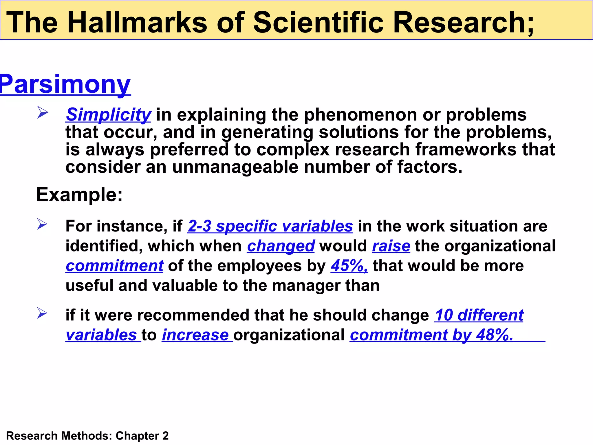 The Hallmarks of Scientific Research | PPT