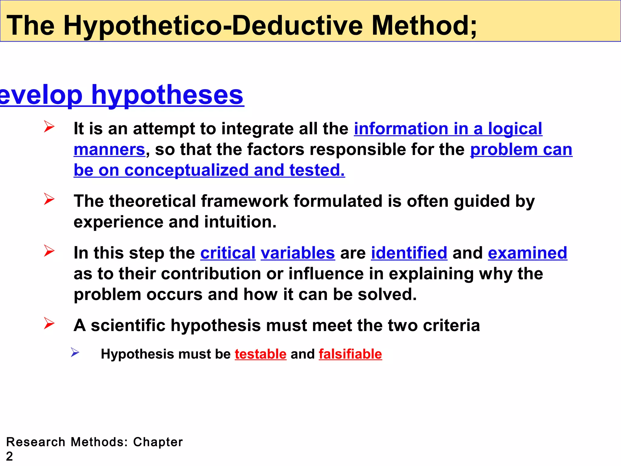 The Hallmarks of Scientific Research | PPT