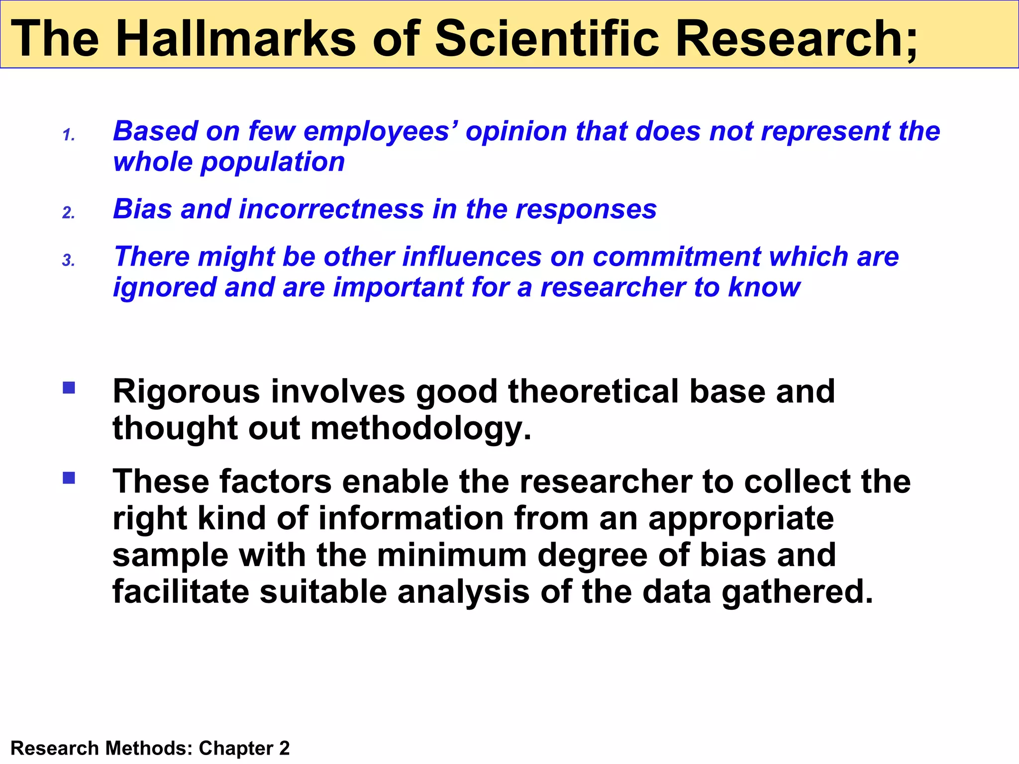 The Hallmarks of Scientific Research | PPT