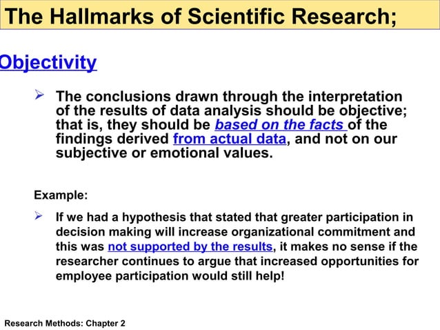 The Hallmarks of Scientific Research | PPT