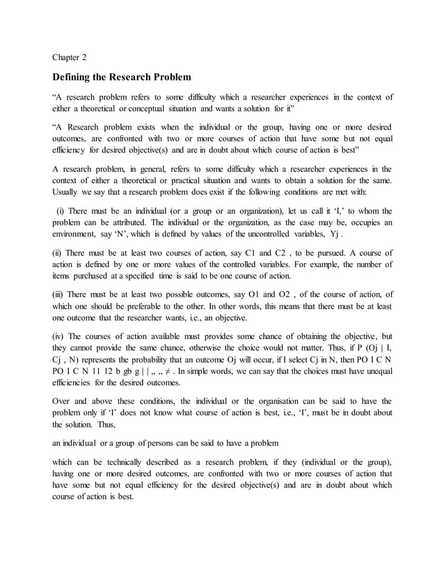 Rm chapter 2 report | PDF