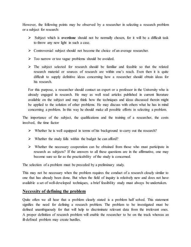 Rm chapter 2 report | PDF