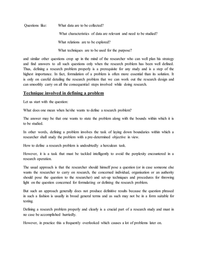 Rm chapter 2 report | PDF