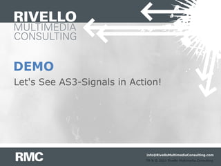 RMC Intro to AS3-Signals for Flash And Flex | PDF