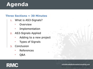 RMC Intro to AS3-Signals for Flash And Flex | PDF