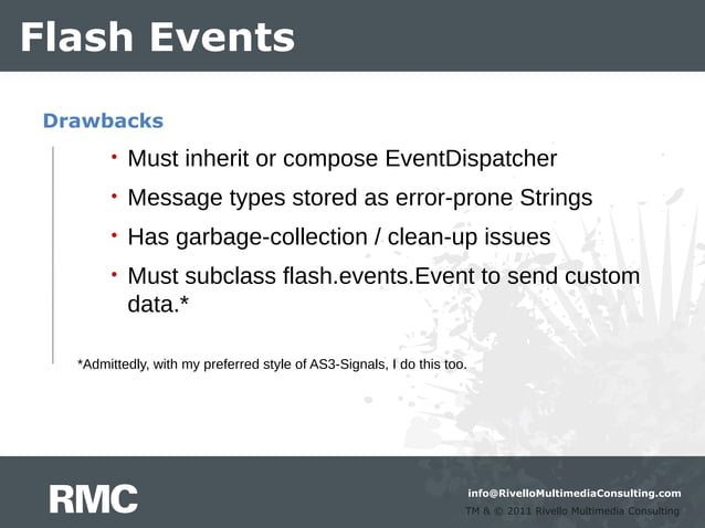 RMC Intro to AS3-Signals for Flash And Flex | PDF