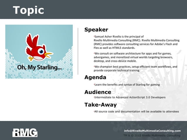 Intro To Starling Framework for ActionScript 3.0 | PPT