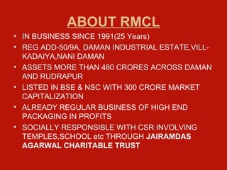 Rmcl Business Plan | PPT | Business Administration | Business