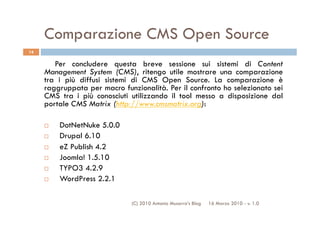 Introduzione ai sistemi di Content Management System (CMS) | PDF