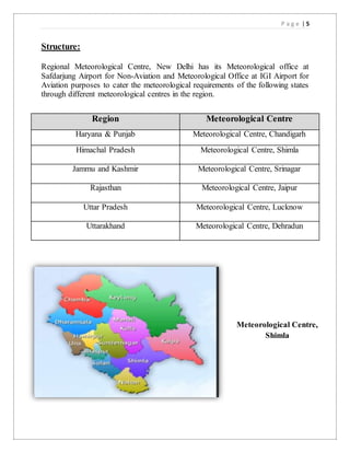 Regional meteorological center New Delhi | DOCX | Weather | Science