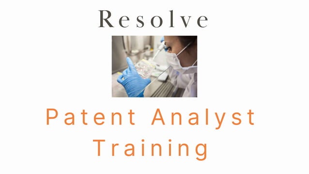 Patent Analyst Training | PPTX