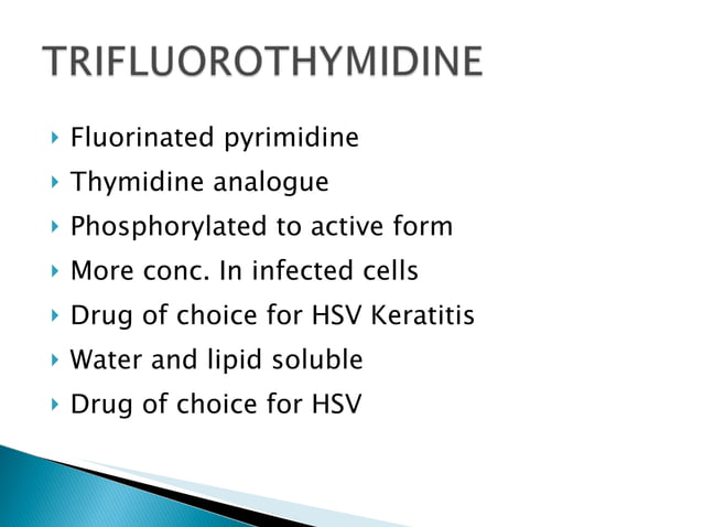 Anti Viral Drugs in Ophthalmology | PPT
