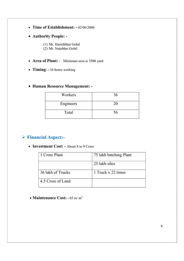 Rmc plant | PDF | Civil Engineering Industry | Industries