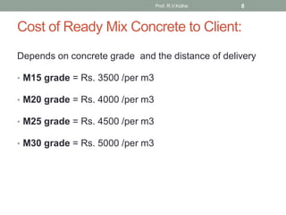 Ready Mix Concrete (RMC) Production Efficiency | PDF