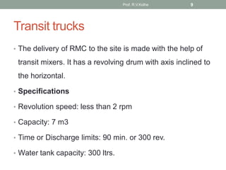 Ready Mix Concrete (RMC) Production Efficiency | PDF