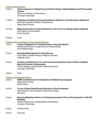 AAPS RMDG Seattle Meeting | PDF