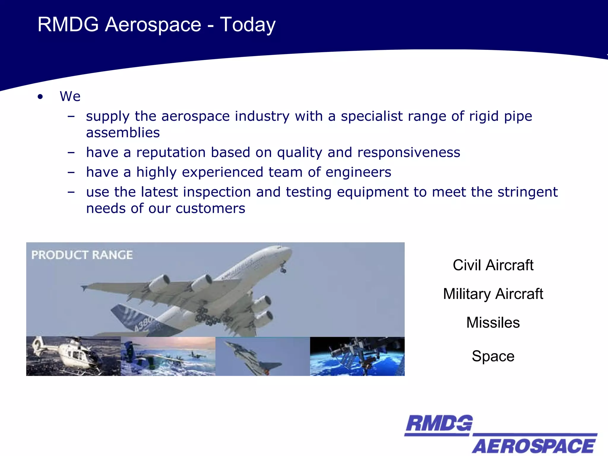 Rmdg Aerospace Presentation Powerpoint 97 | PPT