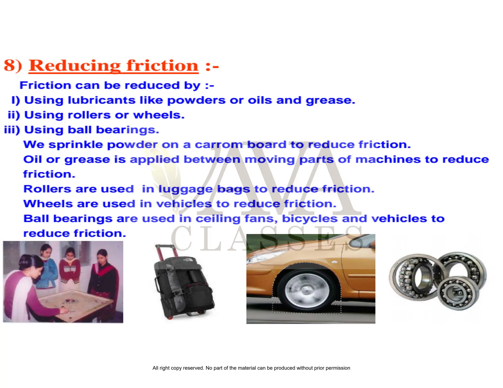NCERT Solutions friction class 8 notes pdf | PDF