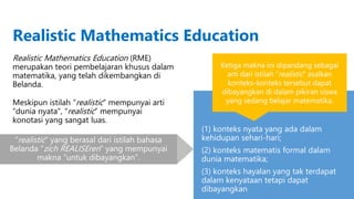 Pembelajaran Matematika Realistik | PPSX