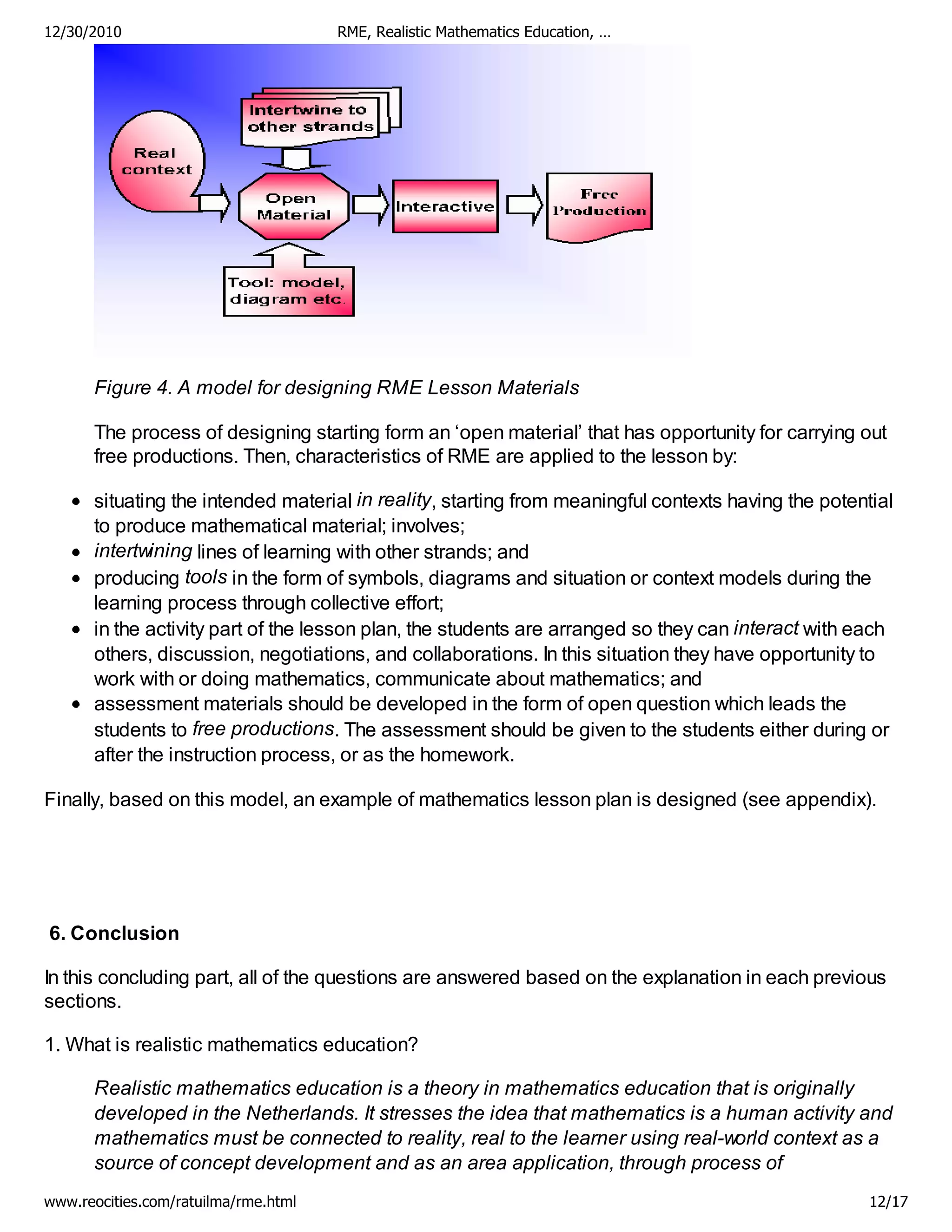 Rme realistic-mathematics-education-literature-review | PDF