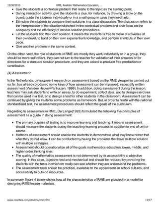 Rme realistic-mathematics-education-literature-review | PDF