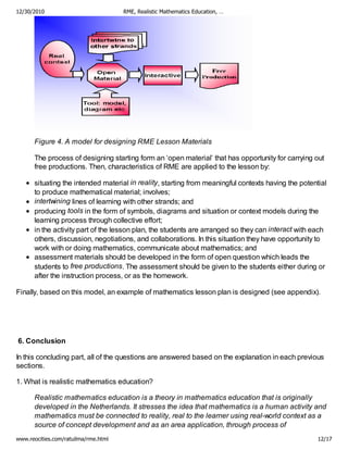 Rme realistic-mathematics-education-literature-review | PDF