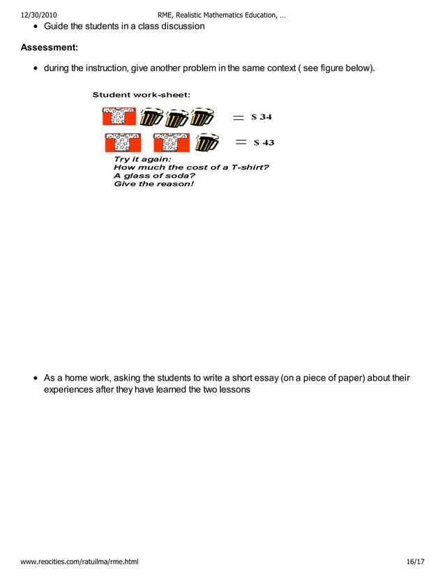Rme realistic-mathematics-education-literature-review | PDF