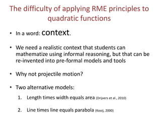Rme 2011 presentation quadratics | PPTX