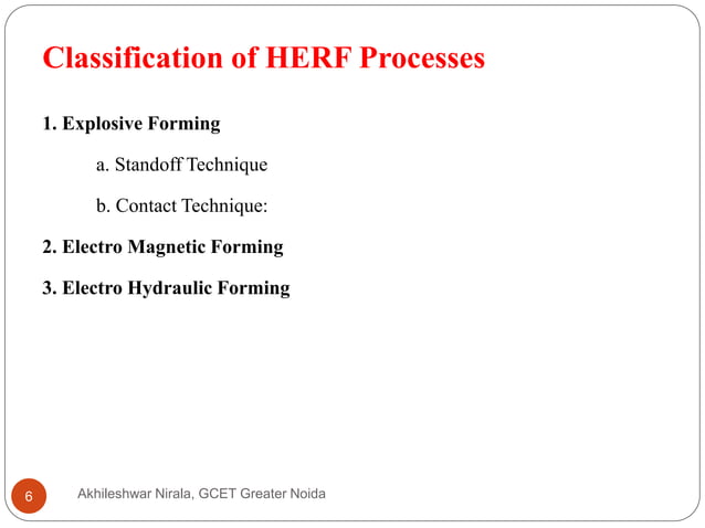 Powder Metallurgy, HERF and Plastic formation and Their Welding | PPT