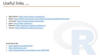 R and Athena … there is another way!? | PPT